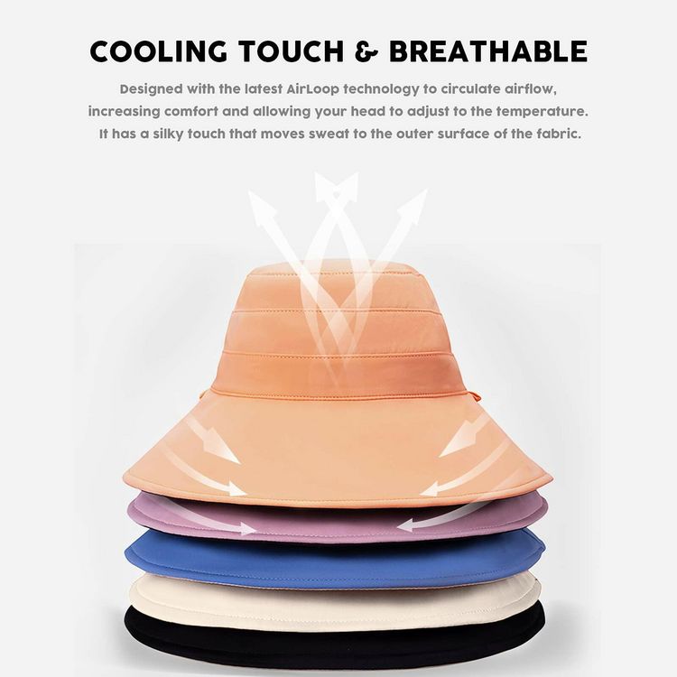 Silky Reversible Bucket Hat for Women - UPF50 Cotton Material ...