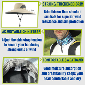 Buy Big Head Extra Large Wide Brim Hat UPF50+ Wide Brim