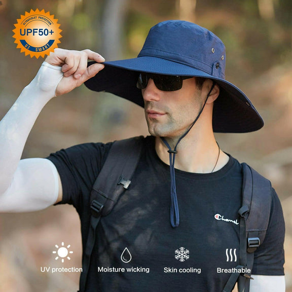 Adventure Wide Brim Sun Hat for Men and Women - Waterproof UPF50 ...