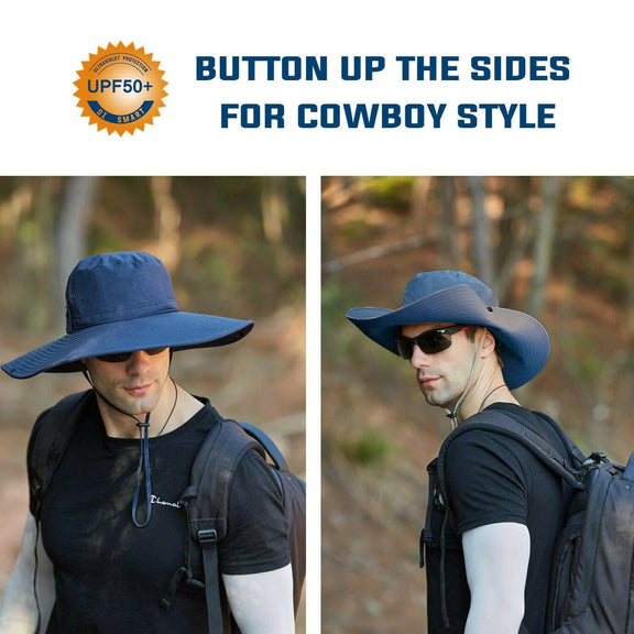 Adventure Wide Brim Sun Hat for Men and Women - Waterproof UPF50 ...