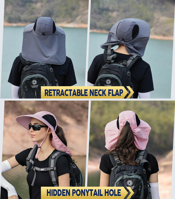 Legionnaires Fishing Sun Hat for Women and Men - UPF50 Neck Flap ...