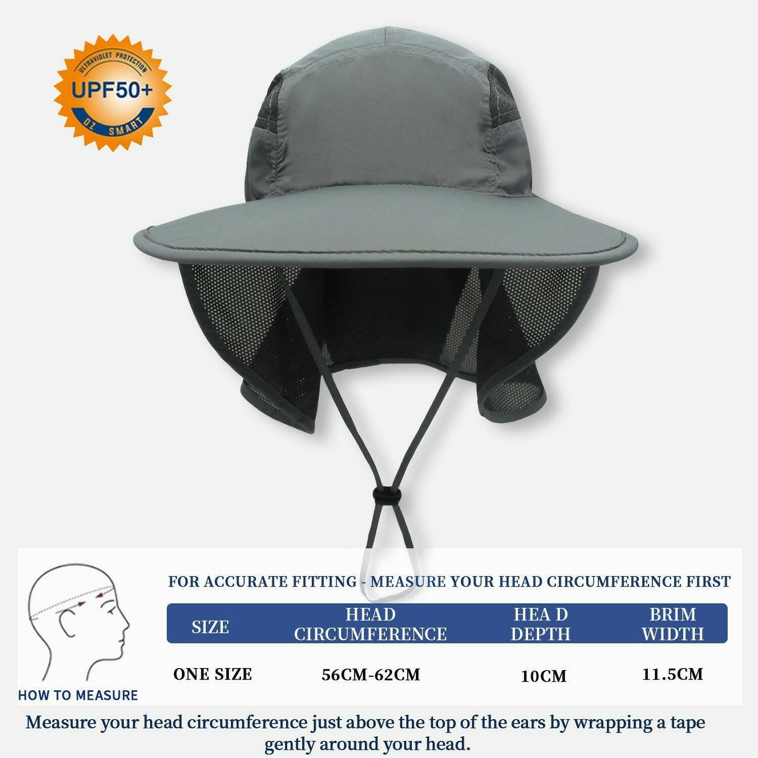 Legionnaires Work Sun Hat for Men and Women - UPF50 Nek Flap ...
