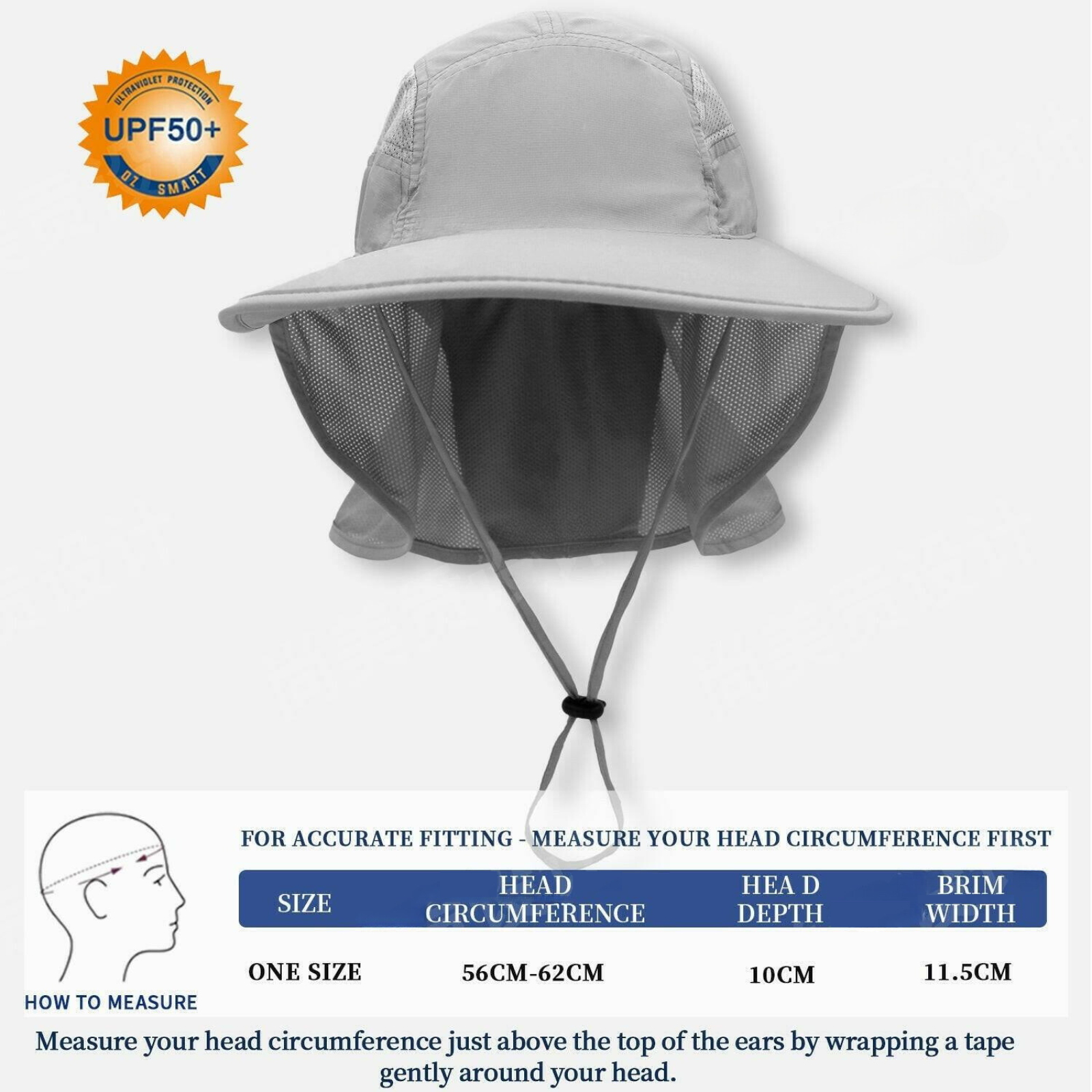 Legionnaires Work Sun Hat for Men and Women - UPF50 Nek Flap ...