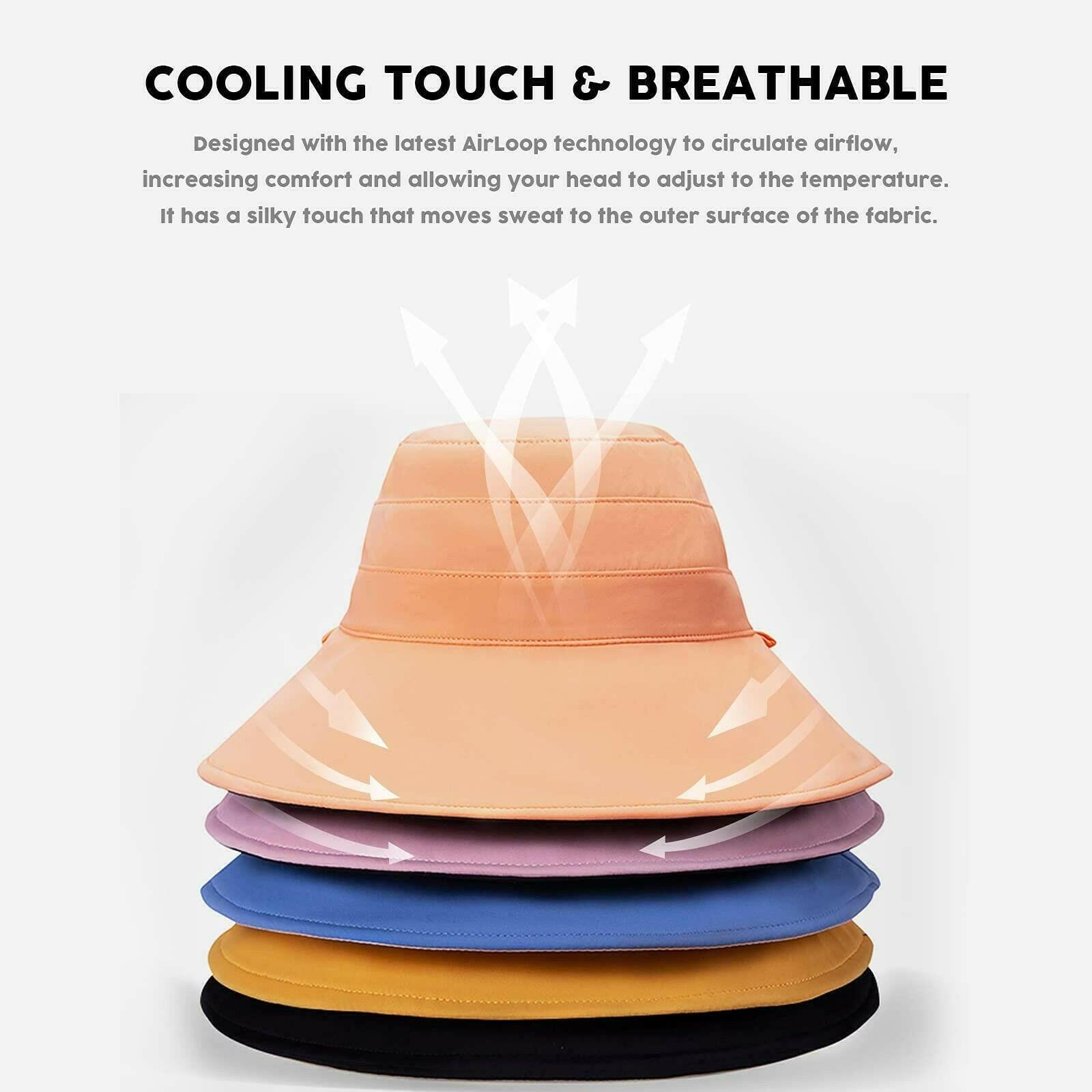 Silky Reversible Bucket Hat for Women - UPF50 Cotton Material ...