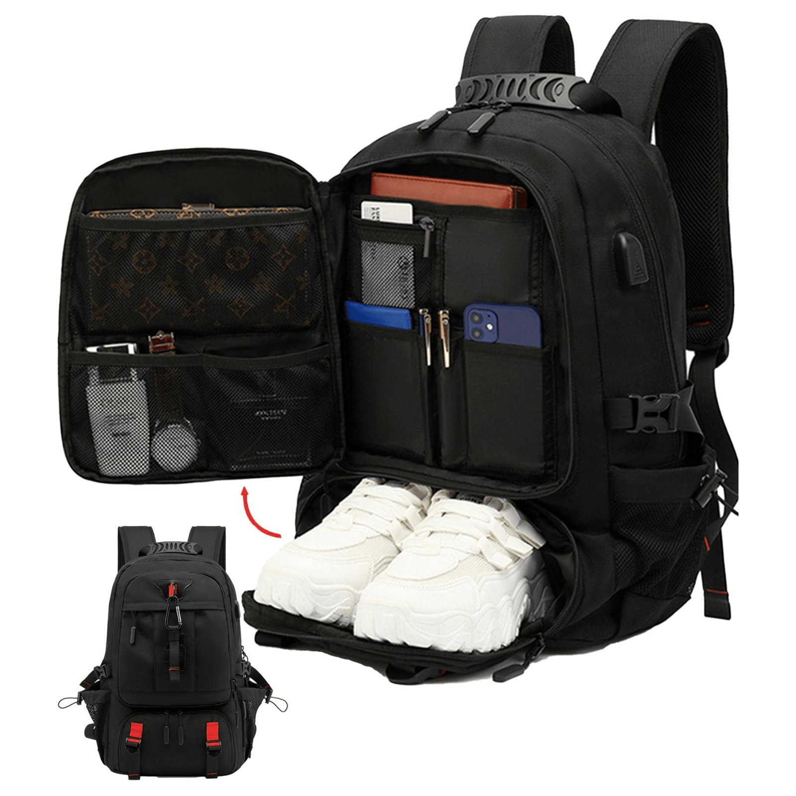 Urban Traveller Extra Large Backpack - XL Expandable with Laptop ...