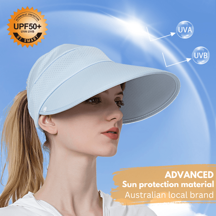 Wide Brim Visor Sun Hat for Women with Detachable Face Mask - UPF50 ...
