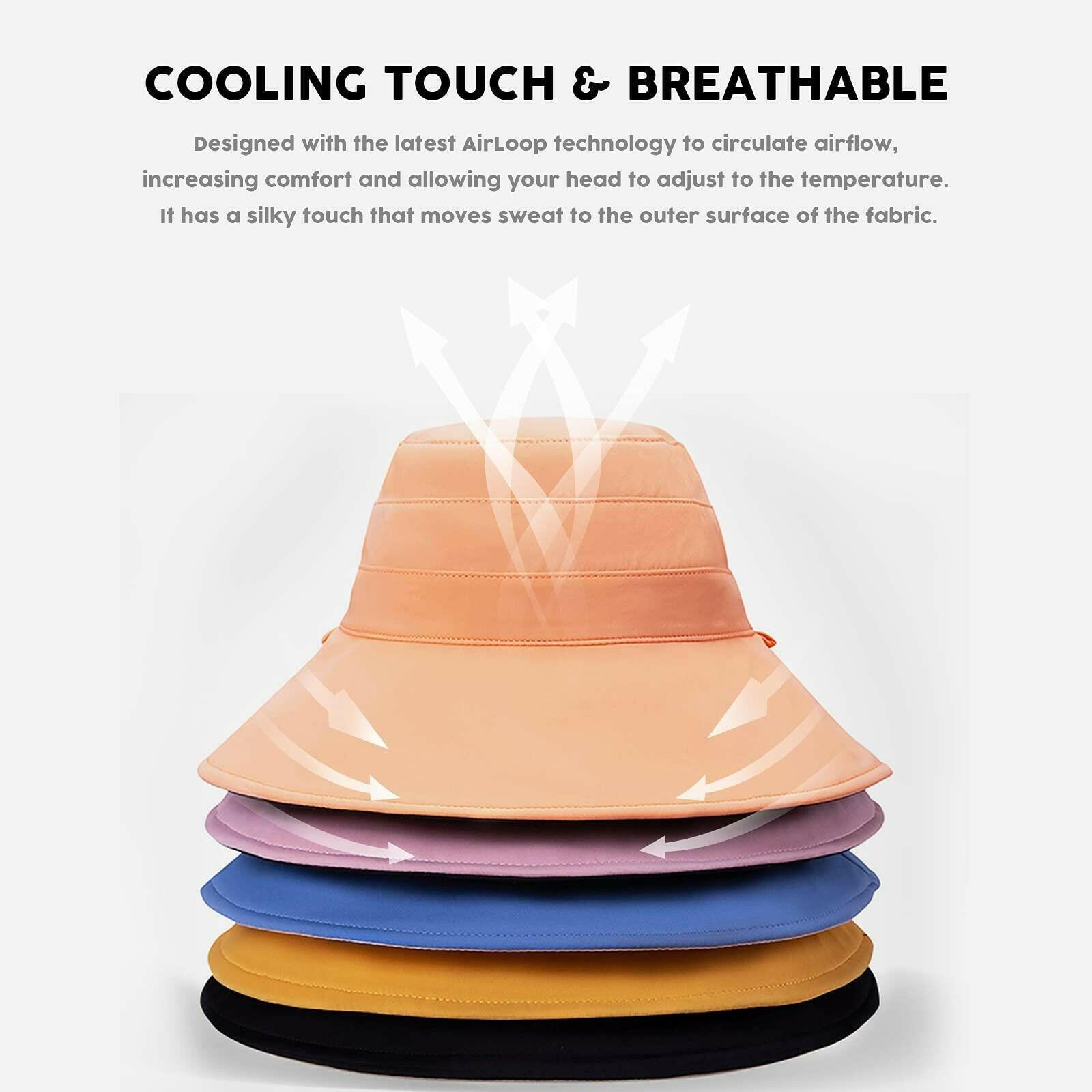 Silky Reversible Bucket Hat for Women - UPF50 Cotton Material ...